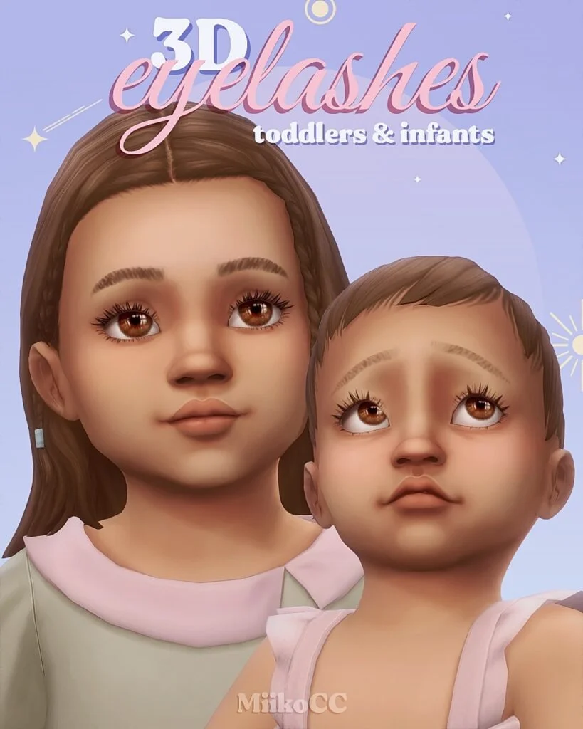 Sims 4 Eyelashes CC | Toddler, Male, Female, & Maxis Match