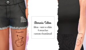 200+ Sims 4 Tattoo CC Pack Collection - Full Body Tattoo Set