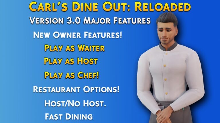 Sims 4 Restaurant Mods | Dine Out Mods & Restaurant CC