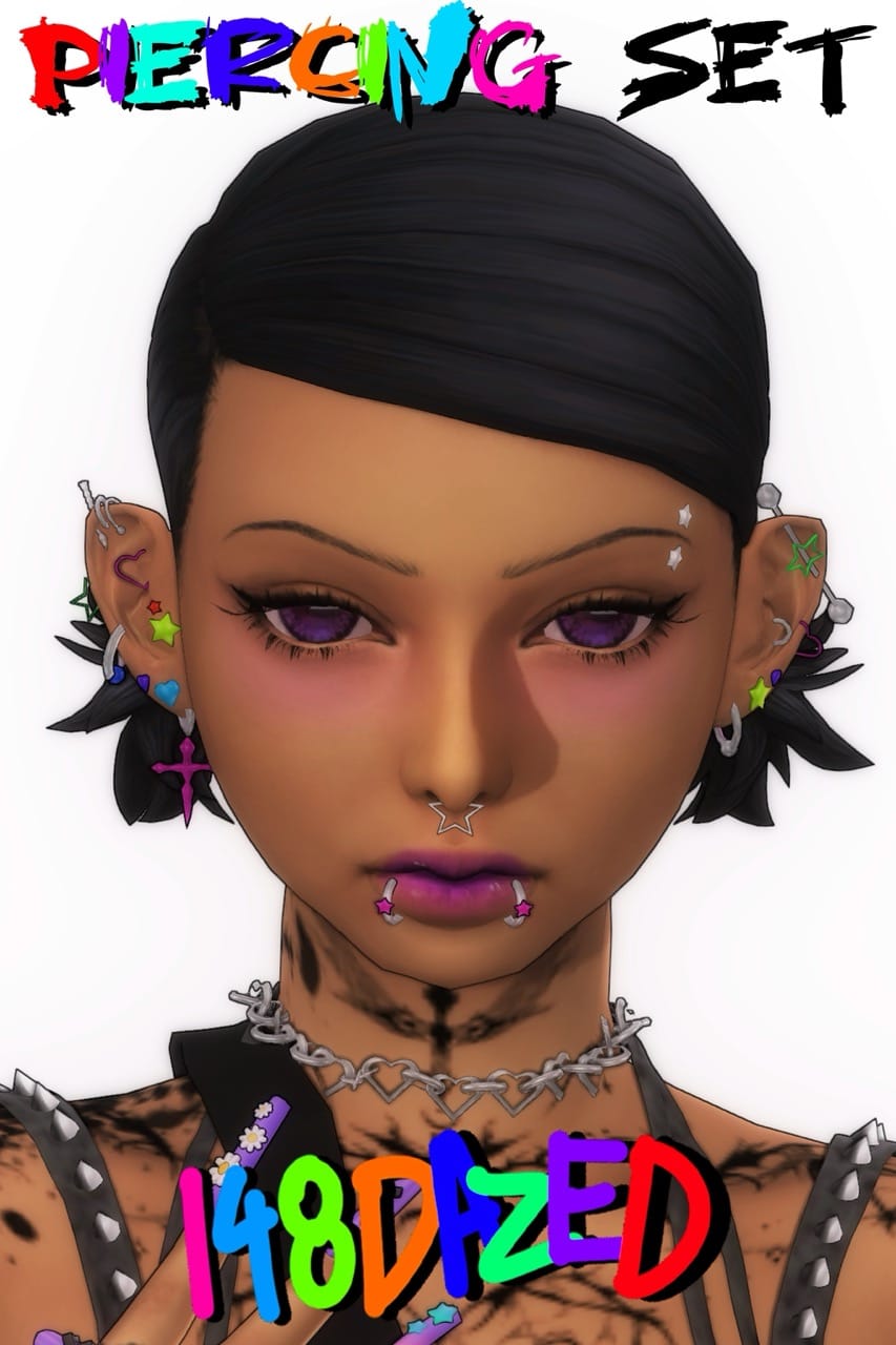 130+ Sims 4 Piercing CC: Face, Lips, Eyebrow, Belly Button, & More