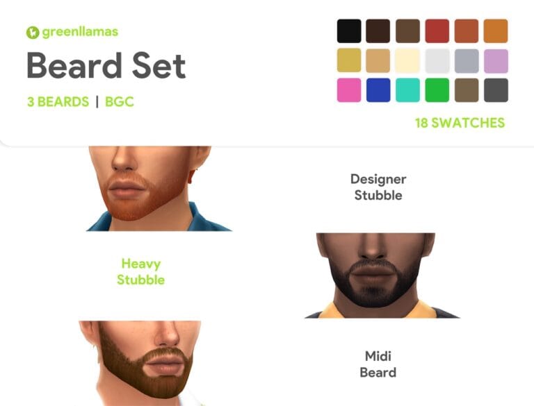 50+ Best Sims 4 Beard CC - Maxis Match Facial Hair