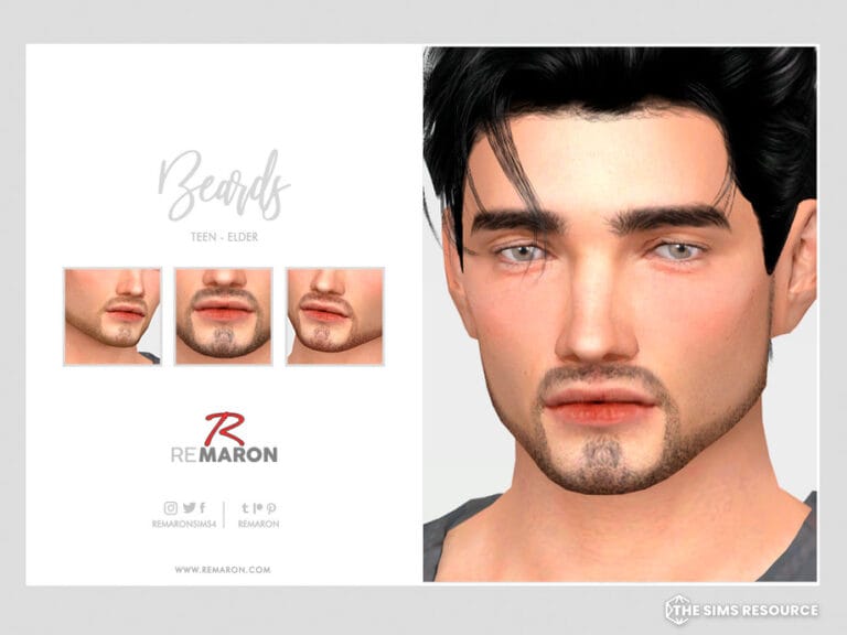 50+ Best Sims 4 Beard CC - Maxis Match Facial Hair