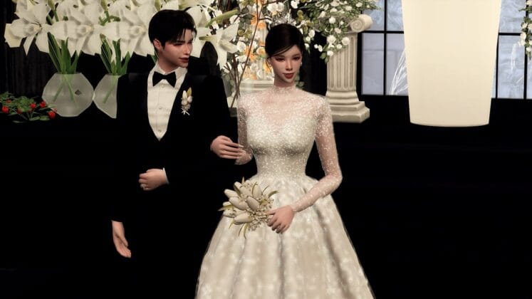 30+ Best Sims 4 Wedding Dress CC | Sims 4 Gowns CC