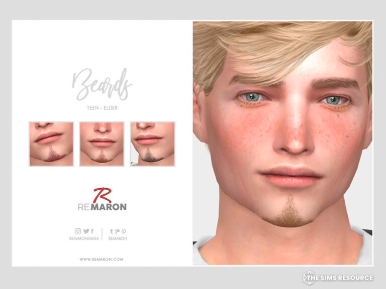 50+ Best Sims 4 Beard CC - Maxis Match Facial Hair