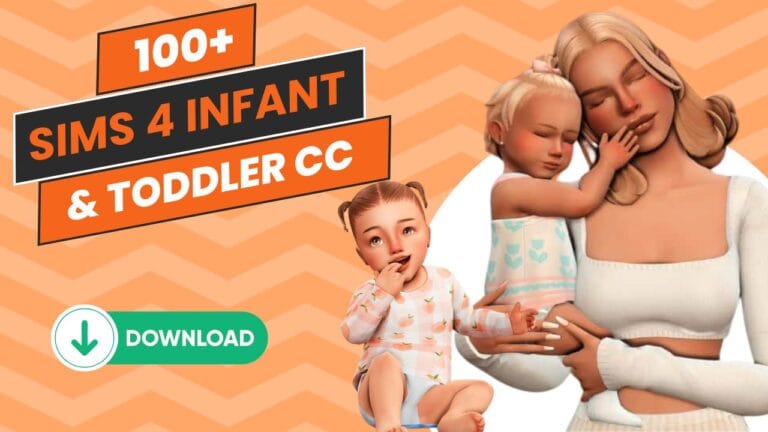 50+ Sims 4 Infant CC | Clothes, Furniture, Cribs, Playmat & more