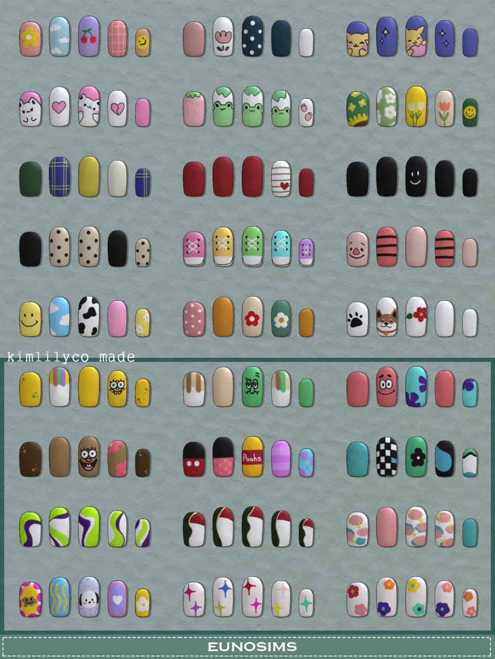 40+ Sims 4 Nails CC You Need in Your Game | Sims 4 Nailpolish