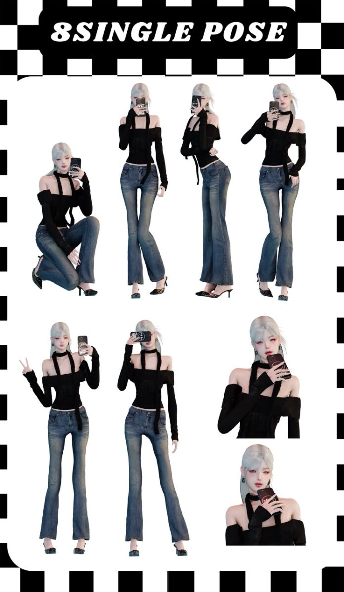 30+ Sims 4 Selfie Poses | Mirror Selfie, Couple Selfie, Family Selfie