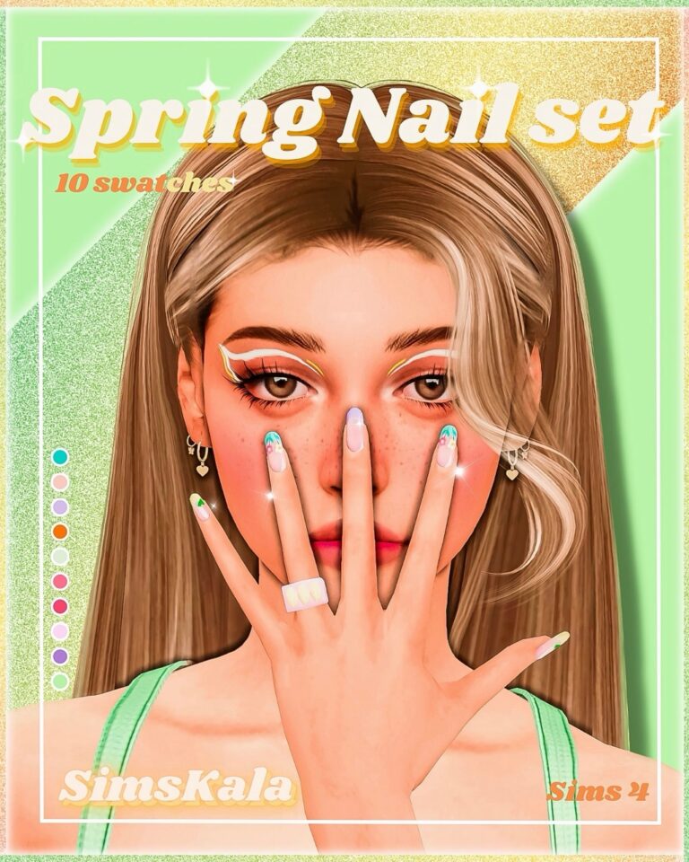 40+ Sims 4 Nails CC You Need in Your Game | Sims 4 Nailpolish
