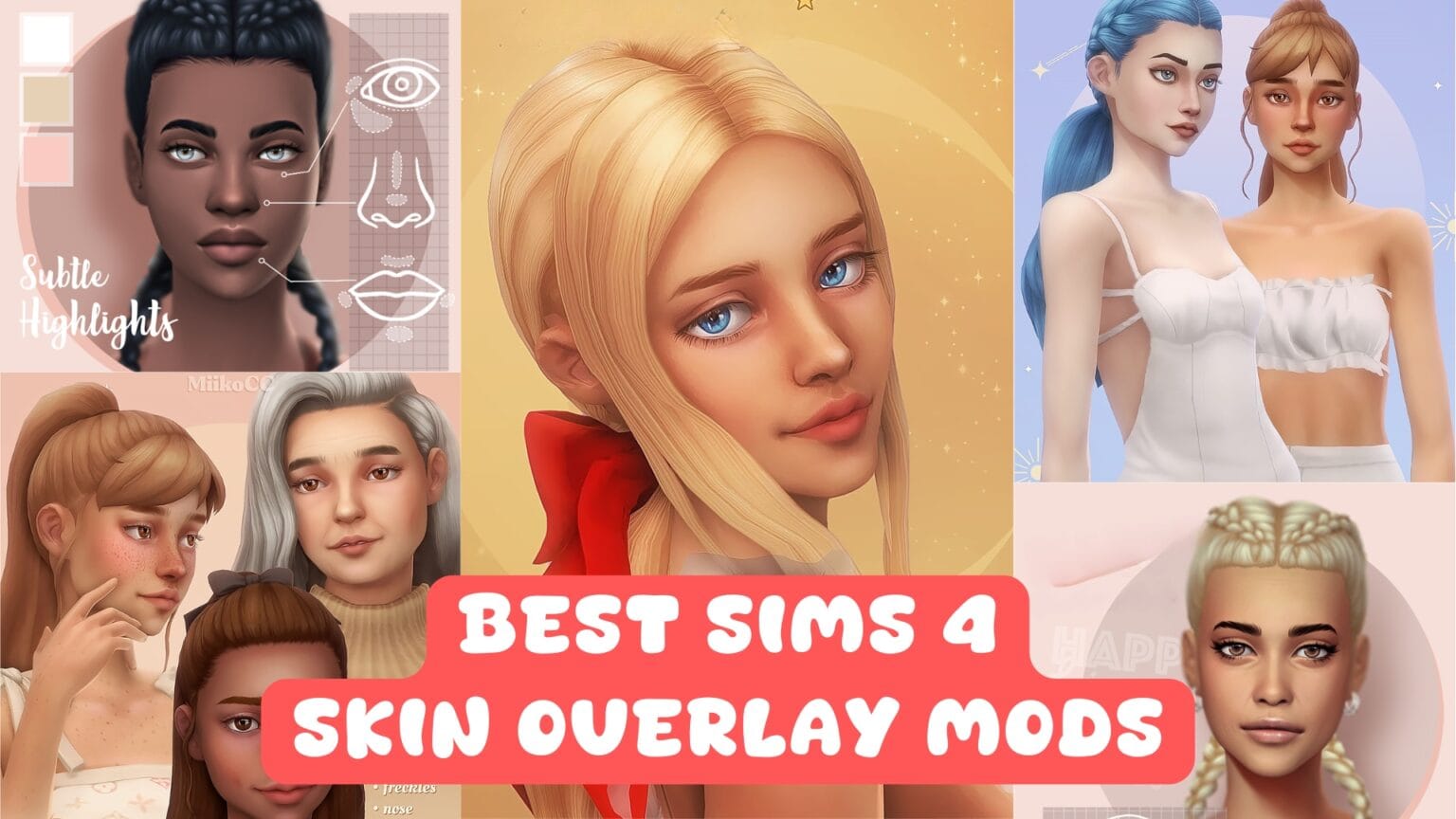 40+ Best Sims 4 Skin Overlay Mods - Face & Body Skin CC