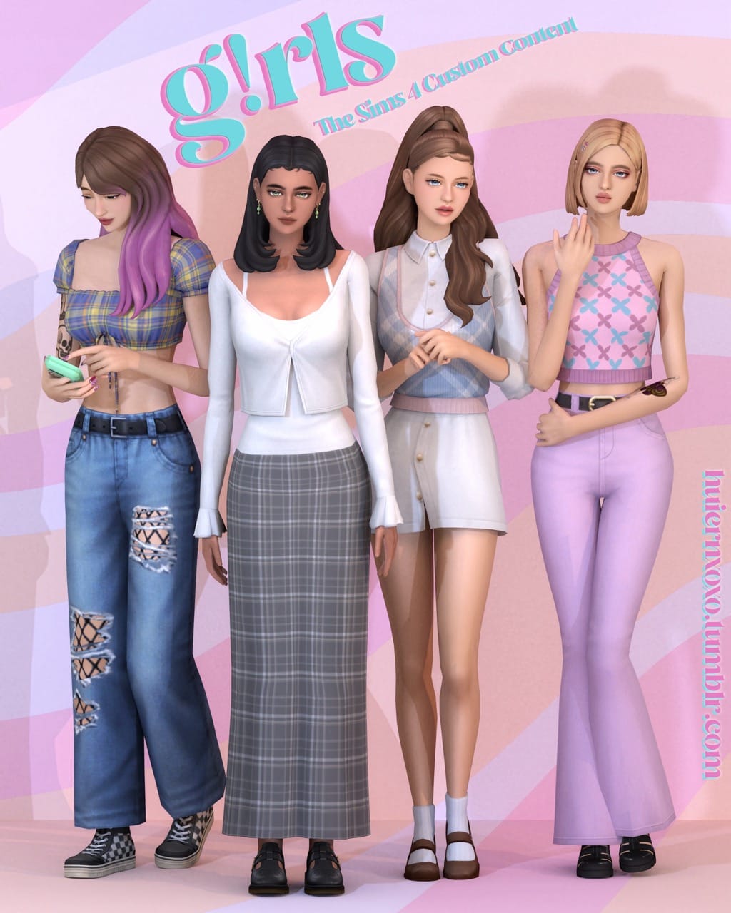 75 + Sims 4 Female Clothing: Tops, Skirts, Bikini, Gown, Pants