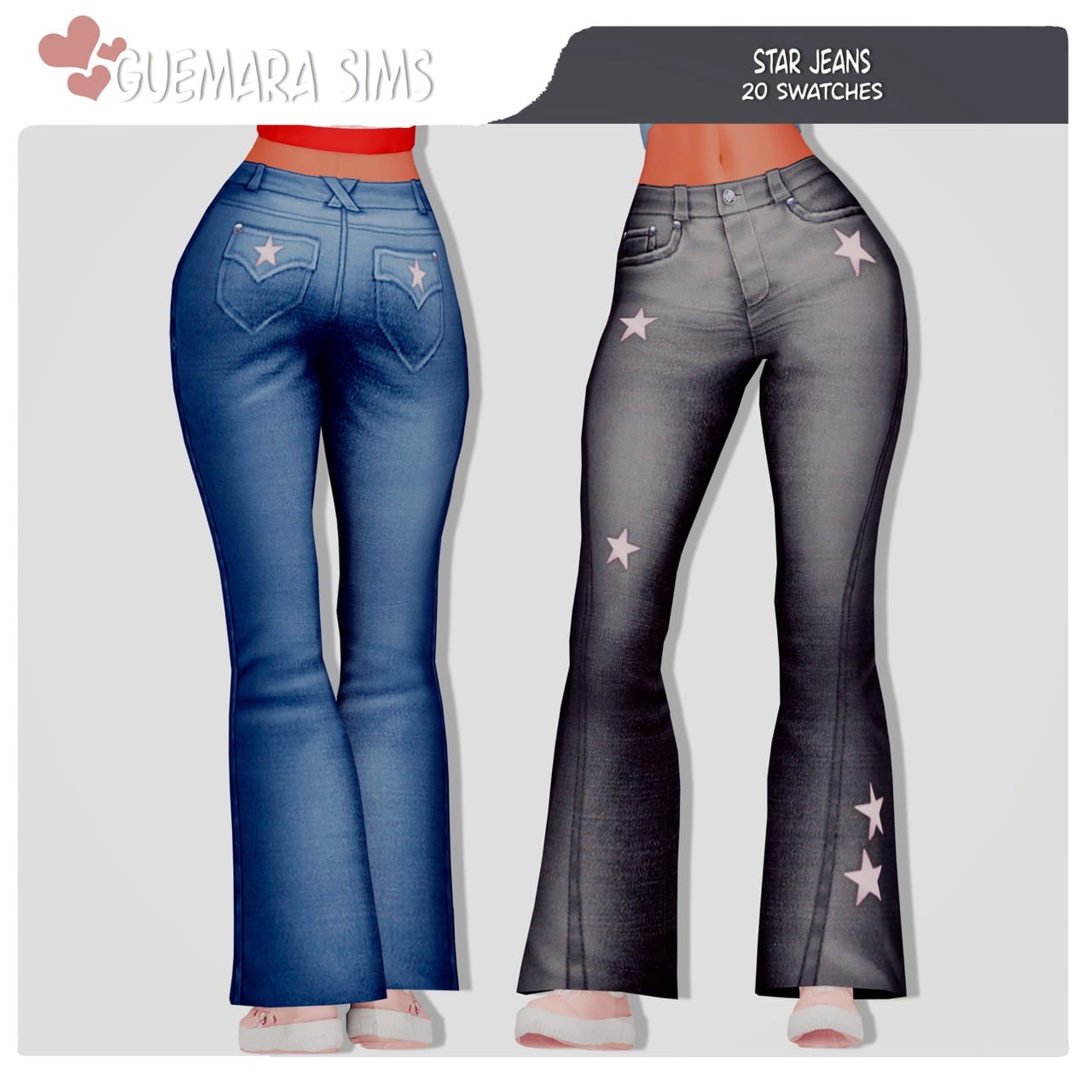 45+ Sims 4 Jeans CC: Baggy, Skinny, Low waist, and Ripped