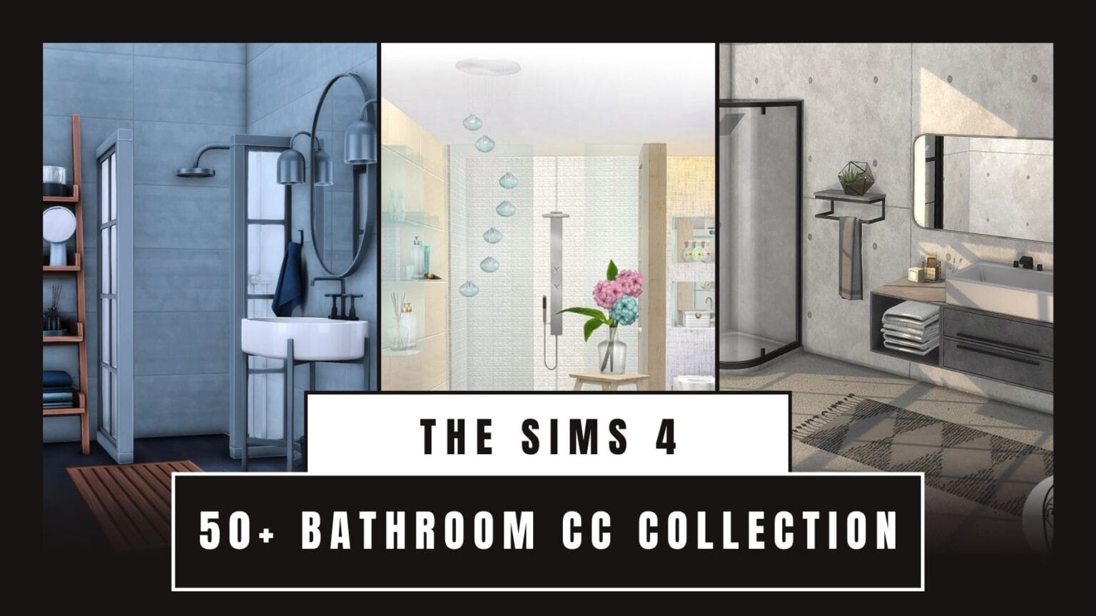 30+ Best Sims 4 Bathroom CC – Showers, Bathtubs & Clutter