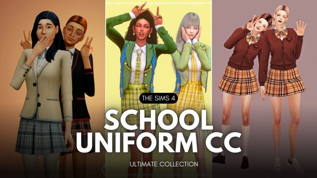 30+ Sims 4 School Uniform CC: Skirt, Korean & Japanese Uniform